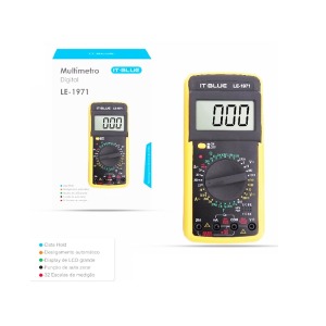 MULTIMETRO DIGITAL PROFISSIONAL IT-BLUE LE 1971 - Datacillcom Informática