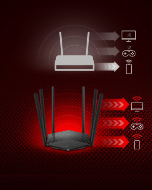 ROTEADOR MERCUSYS GIGABIT AC1900 DUAL BAND MR50G 6 ANTENAS EXTERNAS ...