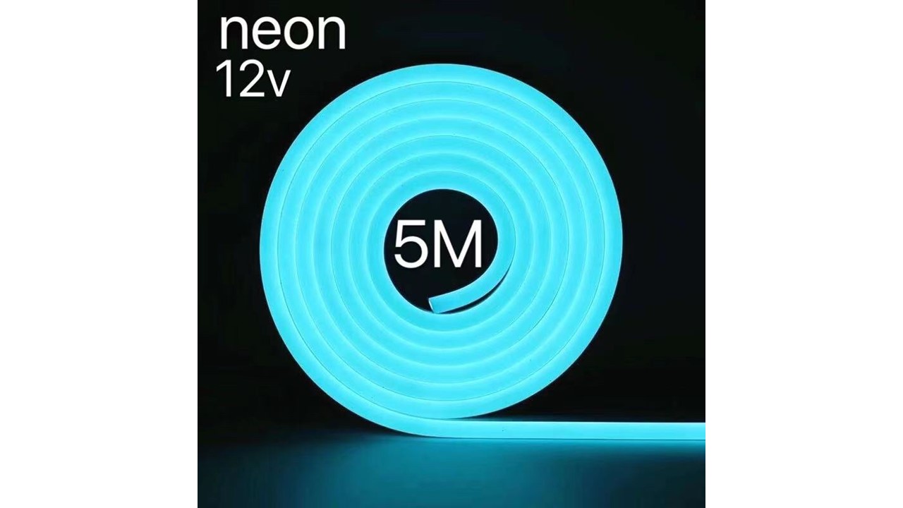 FITA LED NEON AZUL CLARO 5M - Datacillcom Informática