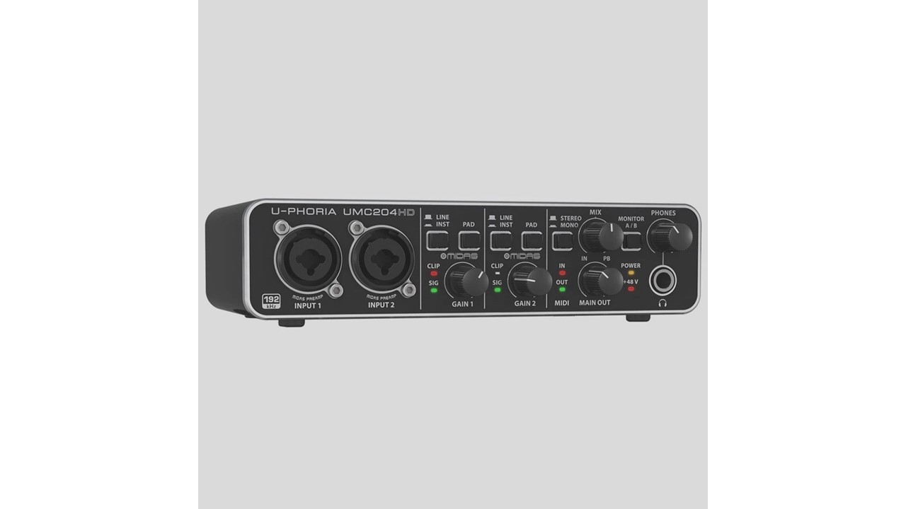 INTERFACE DE AUDIO BEHRINGER UMC204HD - Datacillcom Informática