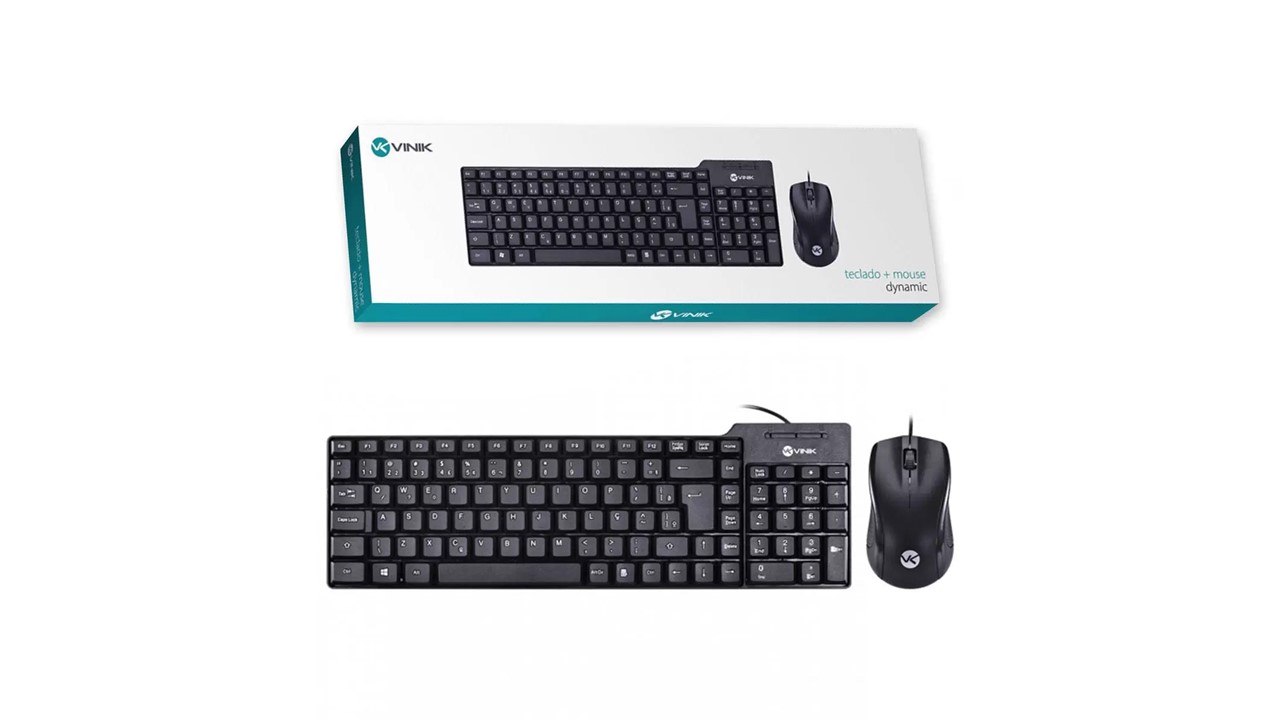 KIT TECLADO MOUSE DYNAMIC VINIK CD100 - Datacillcom Informática