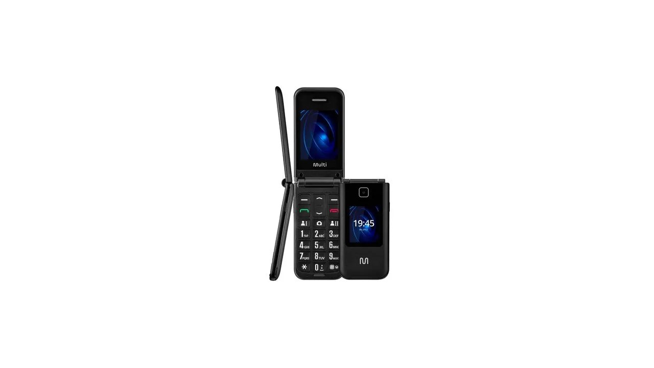 CELULAR FLIP VITA DUO PRETO MULTILASER P9145 - Datacillcom Informática