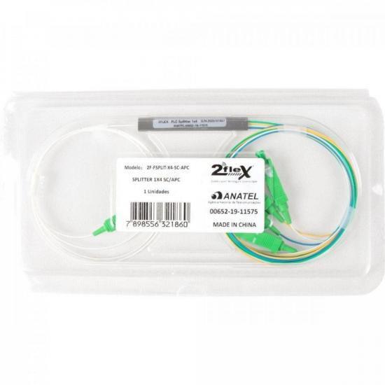 SPLITTER FIBRA OPTICA BALANCEADO 1X4 SC/APC 2FLEX ANATEL - Datacillcom ...