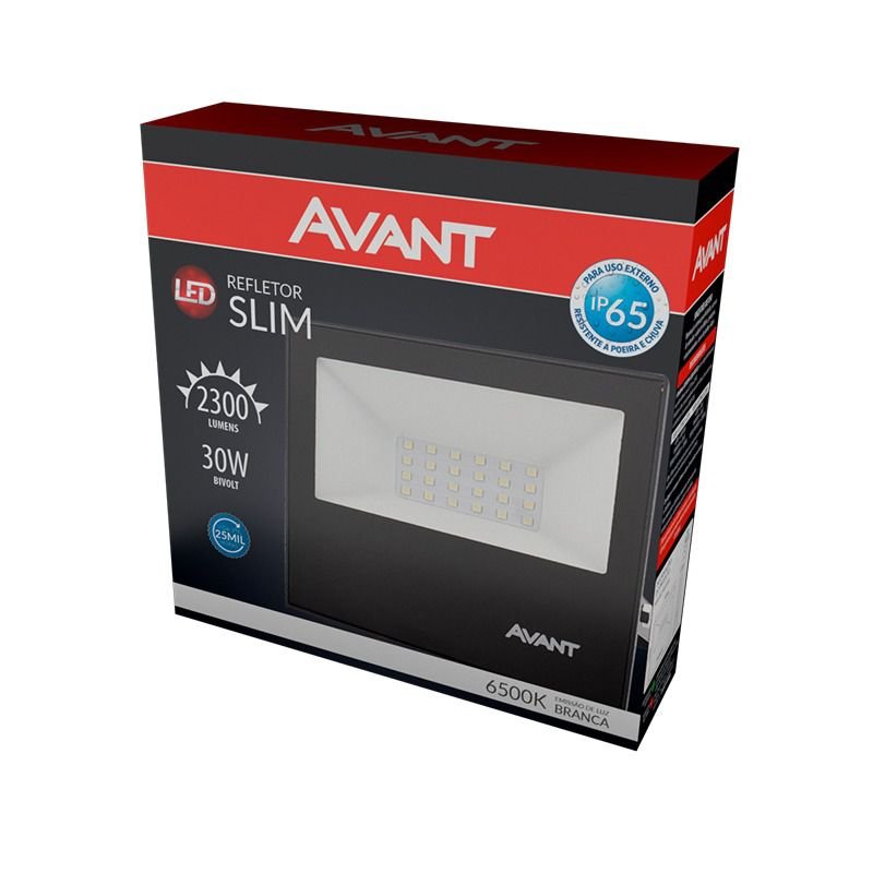 REFLETOR DE LED 30W BIVOLT AVANT - Datacillcom Informática