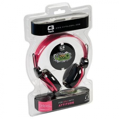 FONE DE OUVIDO C/ MIC 2322RP C3 TECH ROSA - Datacillcom Informática
