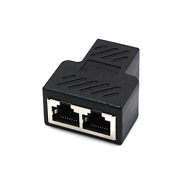 ADAPTADOR DUPLICADOR T RJ45 FEMEA 1X2 - Datacillcom Informática