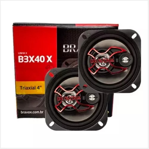 ALTO FALANTE 4 POLEGADAS BRAVOX TRIAXIAL B3X40X 40W RMS - Datacillcom Informática