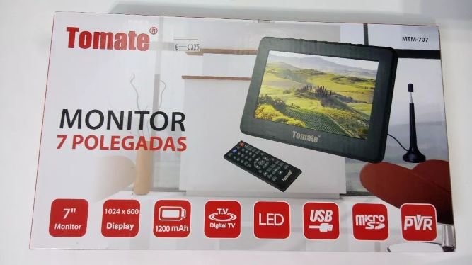 TV DIGITAL PORTATIL MONITOR 7" LED TOMATE MTM-707 - Datacillcom Informática
