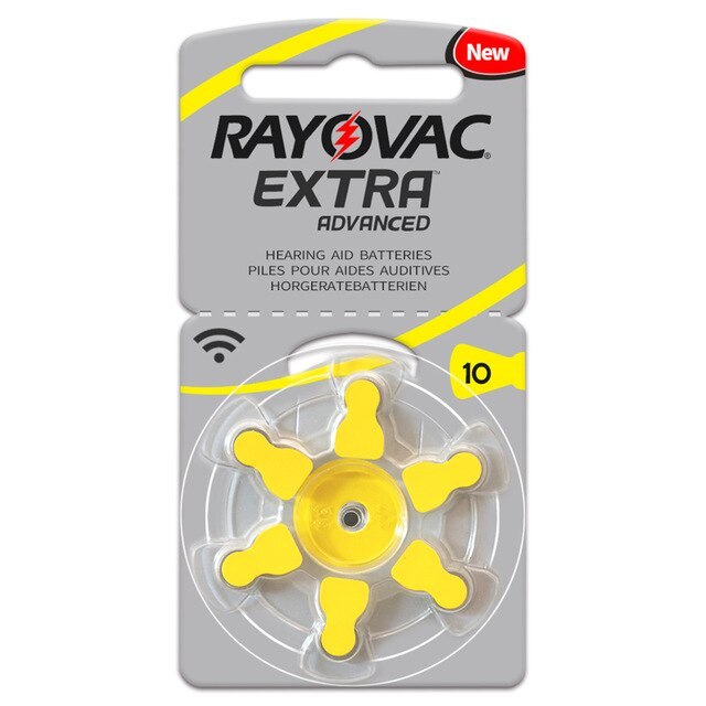 PILHA PARA APARELHO AUDITIVO RAYOVAC EXTRA ADVANCED 10 CARTELA COM 6 - Datacillcom Informática
