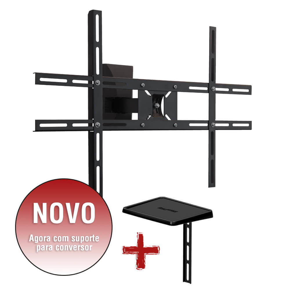 SUPORTE TV BRASFORMA ARTICULADO 10" A 70" SBRP430 - Datacillcom Informática