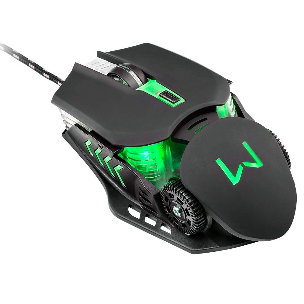 MOUSE GAMER MULTILASER WARRIOR KEON 3200DPI 8 BOTOES LED COLORS MO268 ...