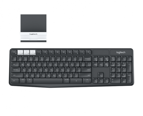 TECLADO LOGITECH MULTI-DEVICE K375S C/SUPORTE CELULAR/TABLET - Tryb ...